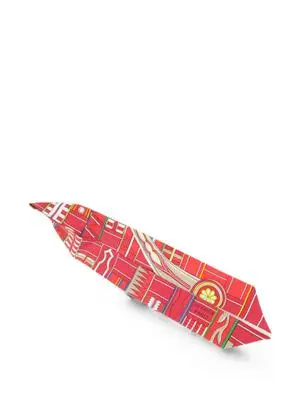 Hermès Twilly Silk Scarf - Red