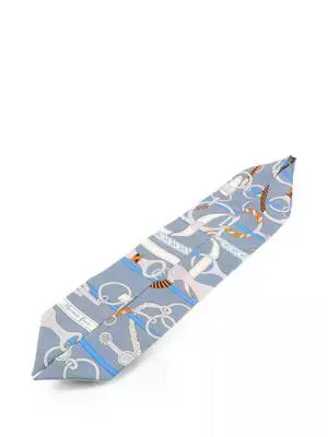 Hermès Twilly Equestrian-print Scarf