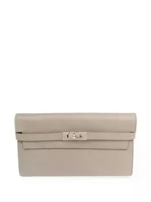 Hermès Kelly Leather Wallet - Brown