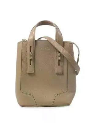 Furla Logo Detail Tote Bag - Neutrals
