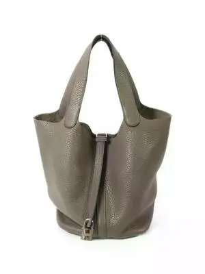 Hermès Mm Picotin Shoulder Bag - Grey