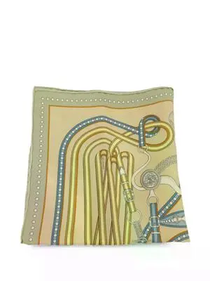 Hermès Equestrian-print Silk Scarf