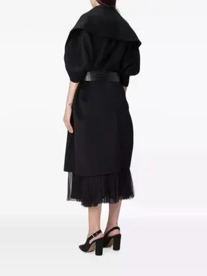 Elisabetta Franchi Belted Wool Cape