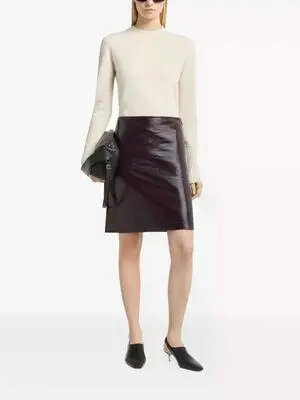 COURREGES Logo Patch Ribbed Sweater - Neutrals