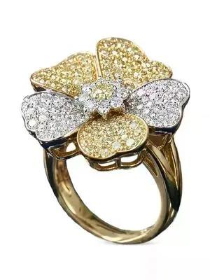 HYT JEWELRY Diamond Flower Ring