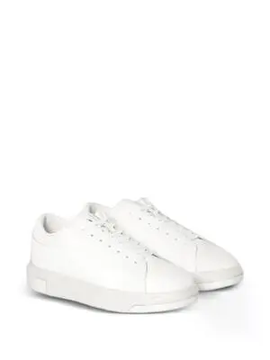 Emporio Armani Logo-print Leather Sneakers