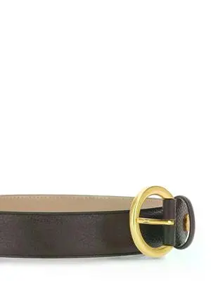 GIANNI CHIARINI Hammered Calf Leather Padded Belt