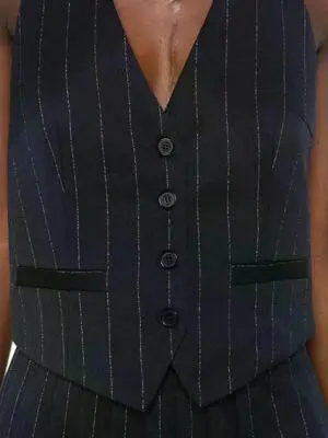 Maje Pinstripe Halter Neck Top