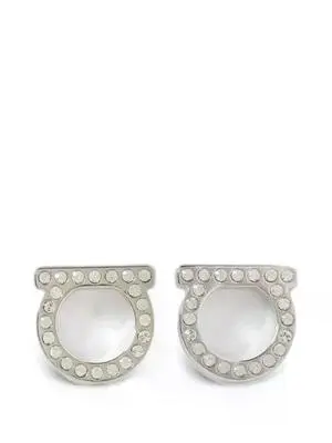 FERRAGAMO Gancini Crystal-embellished Earrings