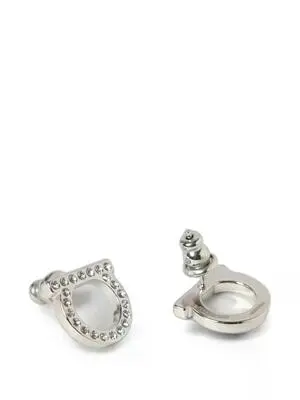 FERRAGAMO Gancini Crystal-embellished Earrings