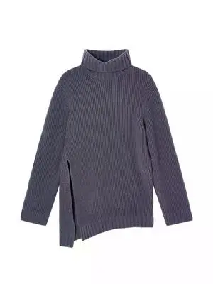 Giorgio Armani Asymmetric Ribbed-knit Sweater