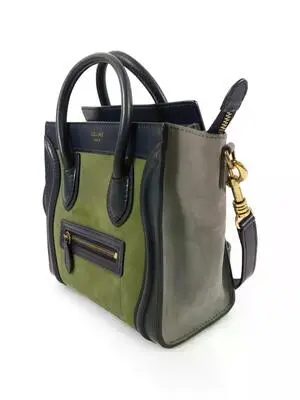 Celine Nano Luggage Tote Bag - Green