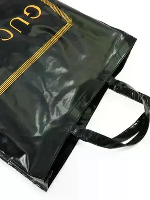 Gucci Logo Print Tote Bag - Black