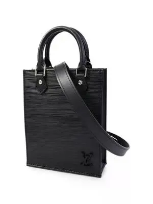 LOUIS VUITTON Petit Sac Plat Epi Leather Tote Bag