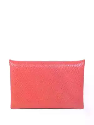 Hermès Calvi Card Case - Orange