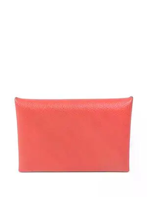 Hermès Calvi Card Case - Orange