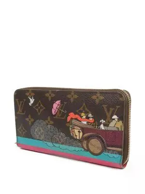 LOUIS VUITTON 2015 Zippy Illustre Evasion Wallet - Brown