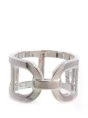 Hermès Ever Chaine D'ancre Ring In Sterling