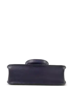 Hermès Halzan Leather Shoulder Bag - Blue