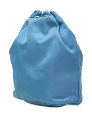 Prada Tessuto Drawstring Pouch - Blue