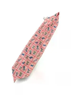Hermès Twilly Equestrian-print Silk Scarf