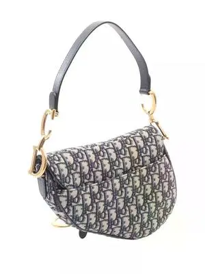 Dior Oblique Canvas Saddle Bag Shoulder Bag