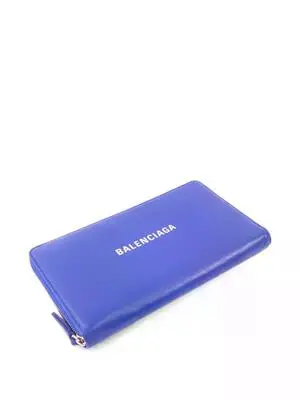 Balenciaga Logo-print Leather Long Wallet