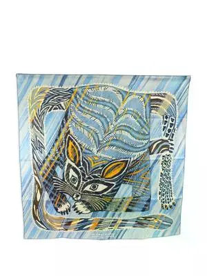 Hermès Cat-print Scarf