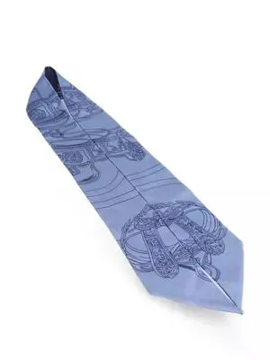 Hermès Floral-print Silk Scarf