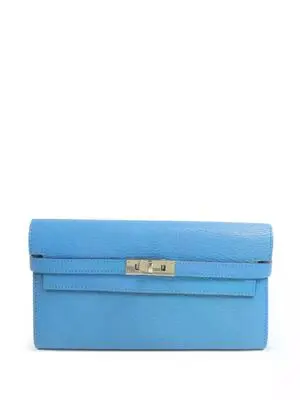 Hermès Kelly Leather Wallet - Blue