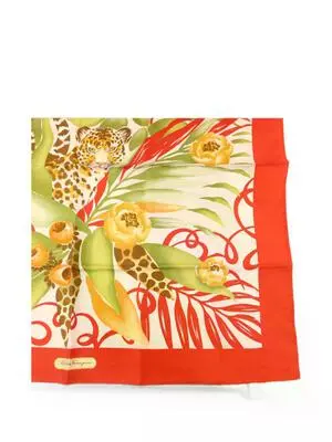 FERRAGAMO Floral-print Scarf