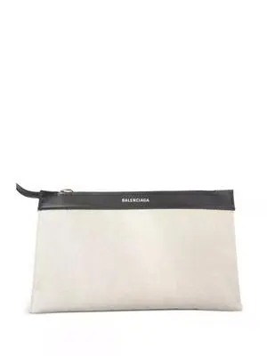 Balenciaga Navy Cabas Tote Bag - Neutrals