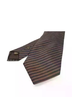 LOUIS VUITTON Striped Silk Tie