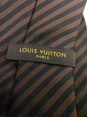 LOUIS VUITTON Striped Silk Tie
