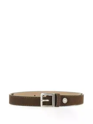 GIANNI CHIARINI Calf Suede Belt - Brown