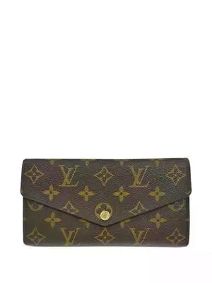 LOUIS VUITTON 2014 Monogram Portefeuille Sarah Wallet - Brown