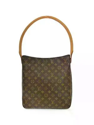 LOUIS VUITTON Monogram Canvas Looping Gm Shoulder Bag - Brown