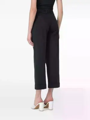 RE-HASH Cropped Trousers With Turn-up Cuffs