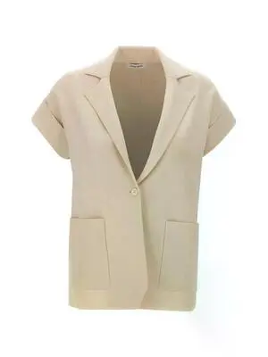 KANGRA Knitted Blazer - Neutrals