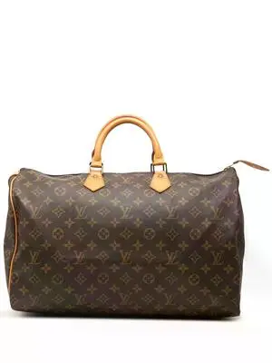 LOUIS VUITTON Monogram Speedy 40 Boston Bag - Brown