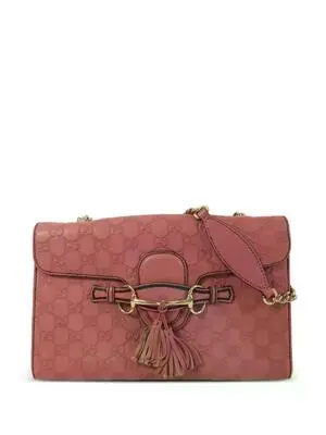Gucci Emily Horsebit Shoulder Bag - Pink