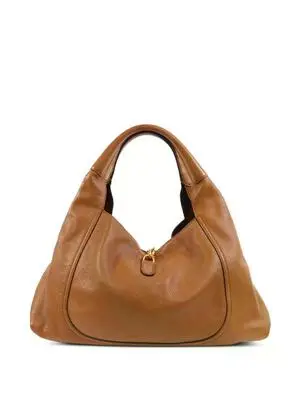 Gucci Maxi Softbit Leather Shoulder Bag - Brown