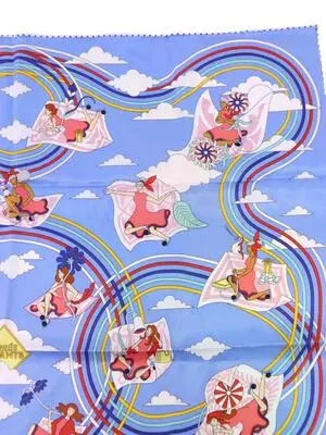 Hermès Graphic-pattern Scarf