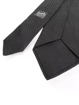 Hermès Polka-dot Silk Tie