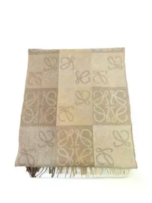 Loewe Anagram Fringed Scarf