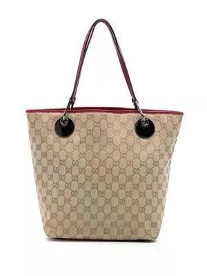 Gucci Gg Canvas Eclipse Tote Bag - Neutrals