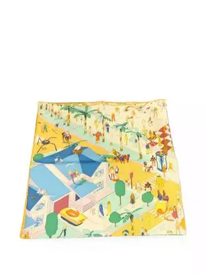 Hermès Graphic-print Silk Scarf