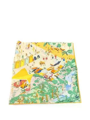 Hermès Graphic-print Silk Scarf