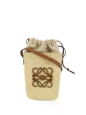 Loewe Iraca Palm Anagram Shoulder Bag