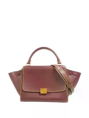 Celine Trapeze Tote Bag - Red
